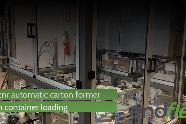 Kartnr vertical cartoning machine with EndFlex case packer for jars ...
