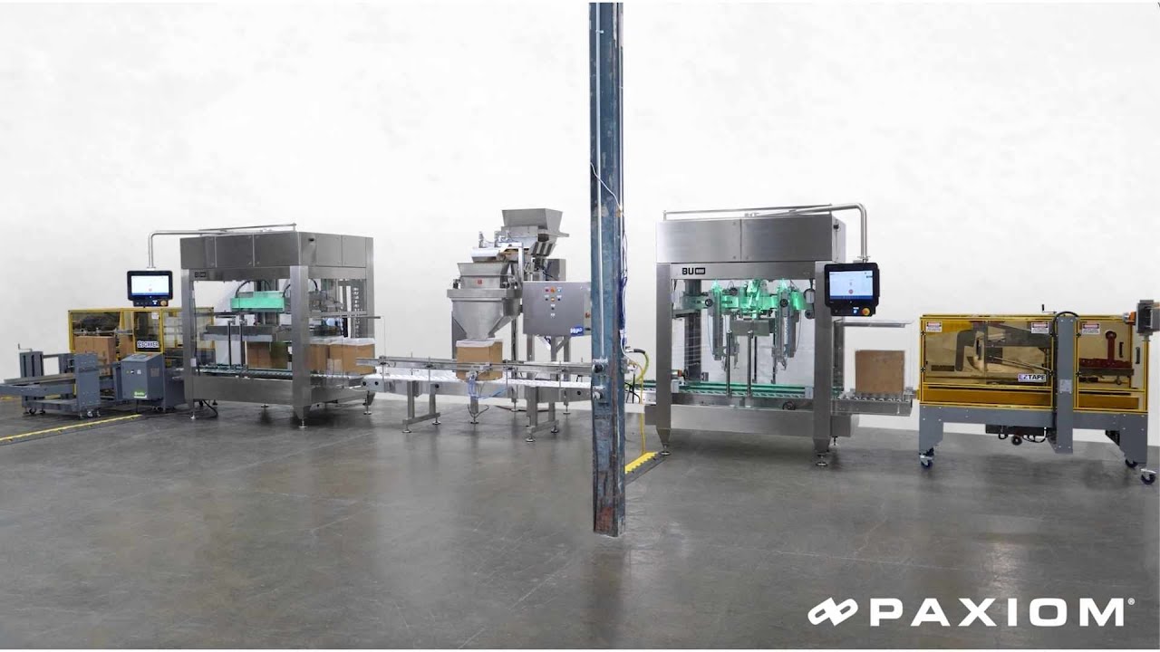 Case Filling System with Case Erecting, Bag Inserting, Uncuffing, and ...
