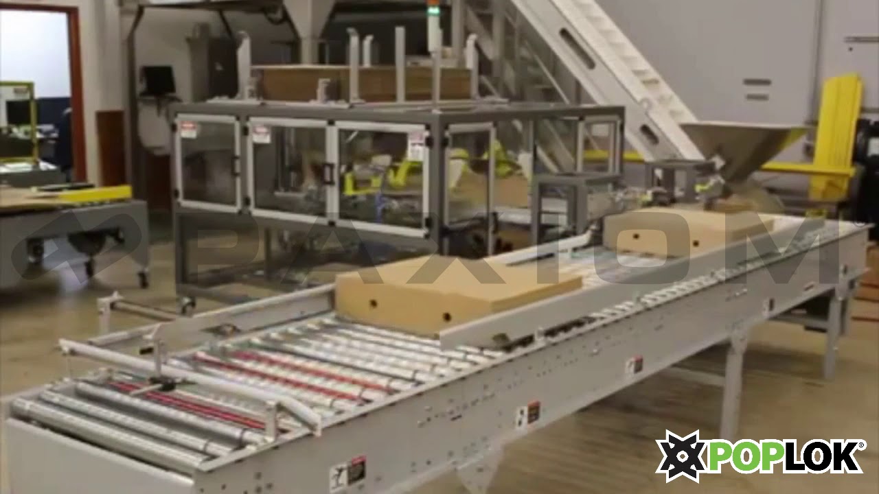 PopLok Tuck and Roll Tray Forming with Flip Conveyor