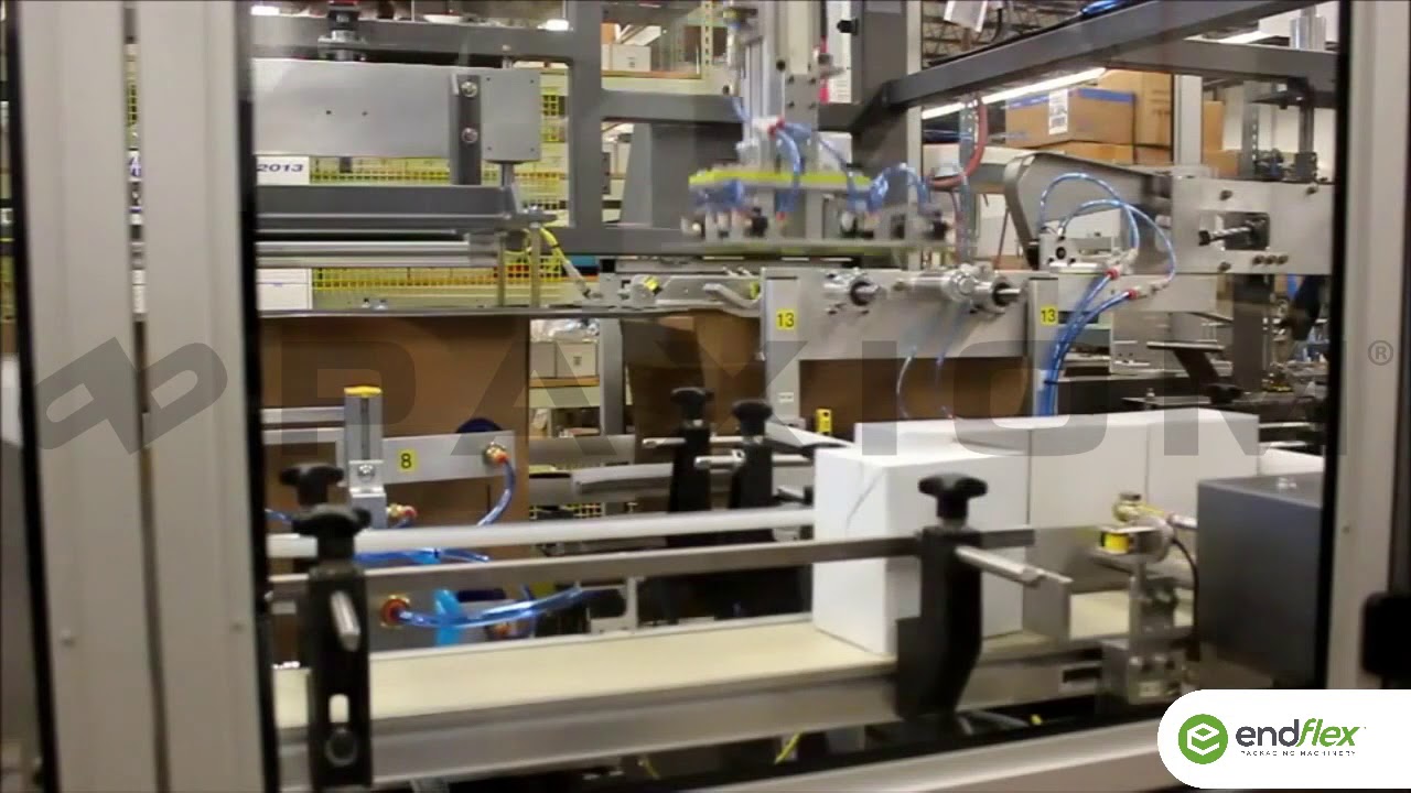 Case Packer for Cartons - Case Erector Loader Sealer with Pick & Place