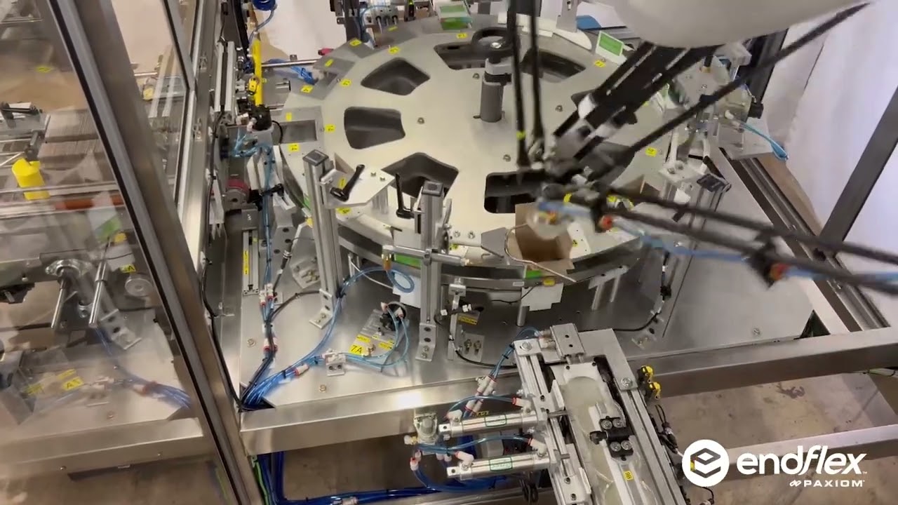 Kartnr Vertical Cartoning Machine to Pick and Place 2 Top Sealed Cups ...