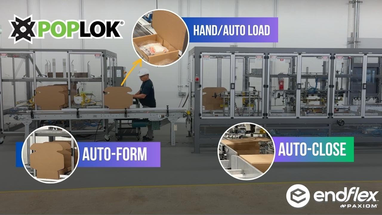 PopLok Tray Forming & Closing Line – for Retail Trays or Shippers